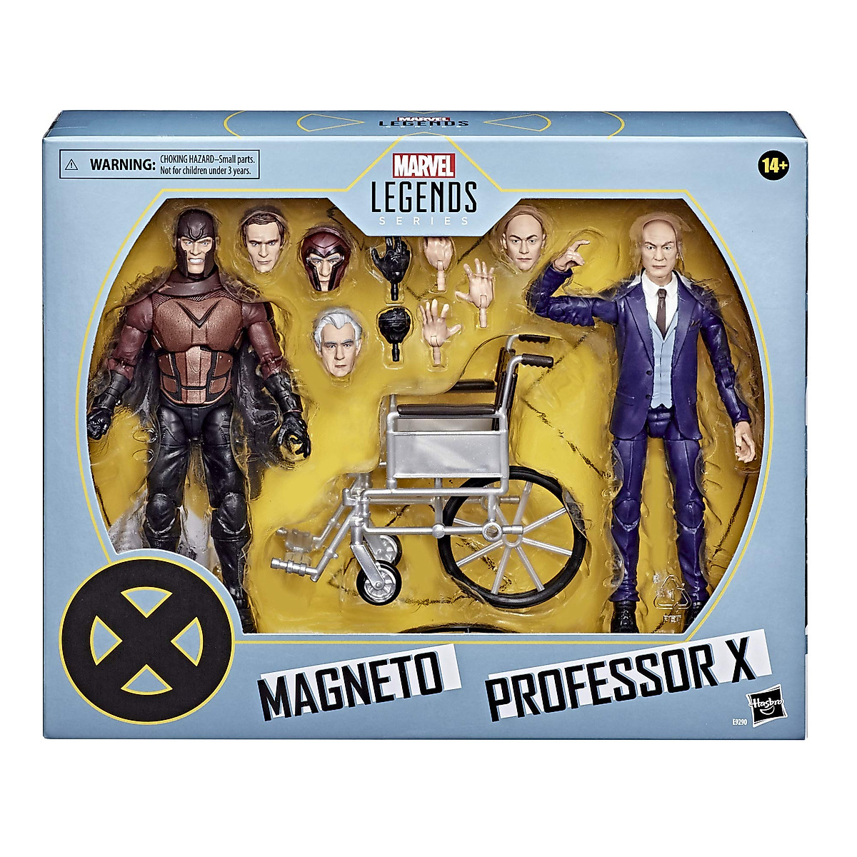 Marvel Hasbro Legends Series X-Men Magneto and Professor X 6-inch Collectible Action Figures Toys, Ages 14 and Up