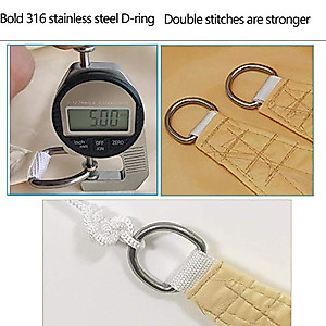 Shade Sail Waterproof Triangle Umbrella UV Protection Oxford Cloth Shade for Outdoor Terrace Backyard and Garden 6.5'x10'