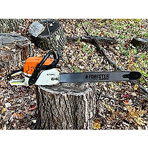 FORESTER 25” Platinum Replacement Chainsaw Guide Bar & Chain Combo - 25in Length, 3/8” Pitch.050 Gauge, D025 Mount, 72 Drive Link – Replacement Chainsaw Bars For Stihl