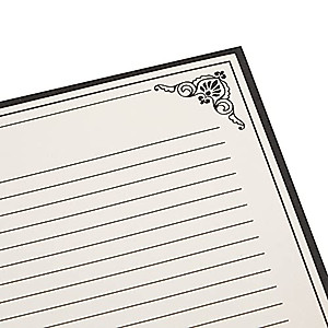 48 Sheets Fancy Vintage Style Lined Letter Writing Paper with Antique Border Design, 8.5 x 11 Inch Aged Stationery for Letters, Invitations