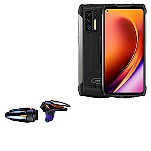 BoxWave Gaming Gear for Ulefone Armor 13 (Gaming Gear by BoxWave) - Touchscreen QuickTrigger Auto, Trigger Buttons Autofire Gaming Mobile FPS for Ulefone Armor 13 - Jet Black