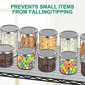 Folews 5-Tier Wire Shelving Unit with Wheels, Heavy Duty Storage Shelves Metal Shelf Storage Rack Organizer Wire Shelf Rack for Kitchen Garage