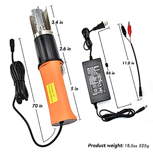 Corded Electric Fish Scaler, Host IPX7 Waterproof, Two-way Rotated, Extended AC Adapter Cord, Continuous Uninterrupted Work, Electric Fish Scaler Remover, Professional Fish Scale Remover Tools