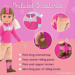Glitter Girls by Battat - Ride & Shine Deluxe Equestrian Outfit - 14" Doll Clothes & Accessories For Girls Age 3 & Up - Childrens Toys , Pink