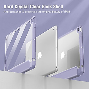Fintie Hybrid Slim Case for iPad 6th Generation 2018 / 5th Gen 2017 / iPad Air 2 / iPad Air 1 (9.7 Inch) - Shockproof Cover, Lilac Purple