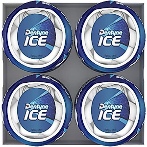 Dentyne Ice Peppermint Sugar Free Gum, 4 Bottles of 60 Pieces (240 Total Pieces)