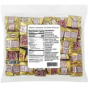 Albert's Chocolate Ice Cubes 50 Count, 16 ounces