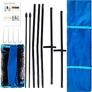 Sharellon Volleyball Net, Portable Volleyball Net, 10x3FT Volleyball Tennis Pickleball Soccer Training Net for Kids Indoor, Outdoor, Backyard, Beach, Driveway, Pool with Carrying Bag