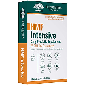 Genestra Brands HMF Intensive | Four Strains of Probiotics to Support Intestinal Health, Abdominal Comfort, and Healthy Microflora* | 30 Capsules