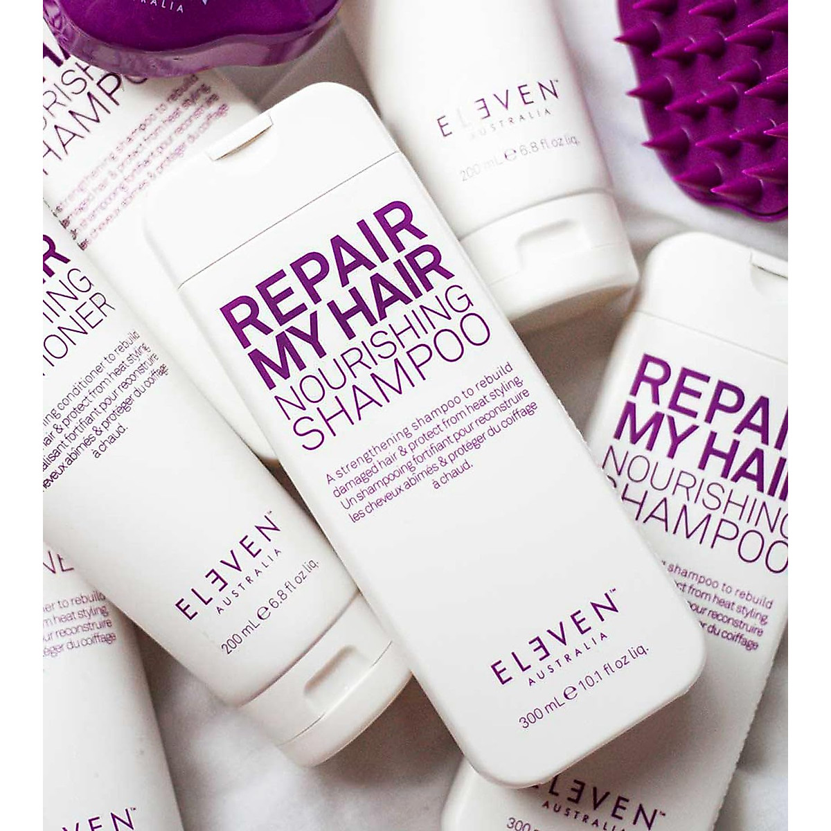 ELEVEN AUSTRALIA Repair My Hair Nourishing Shampoo Rebuild Damaged Hair & Protect From Heat Styling - 10.1 Fl Oz