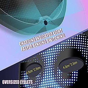 MEGOO Led Mask with Bluetooth Programmable,Ultra-light-thin Led Digital Light Up Face Mask for Halloween Rave Masquerade