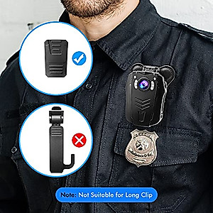 BOBLOV Body Camera Magnet Mount, Support 45° Angle Adjustable for Body Camera, 6 Strong Magnets, Universal Magnetic Suction Clip for All model Body Cameras, Make from Durable Leather, Stick to Clothes