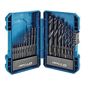 HFT 17pc Black Oxide Drill Bit Set