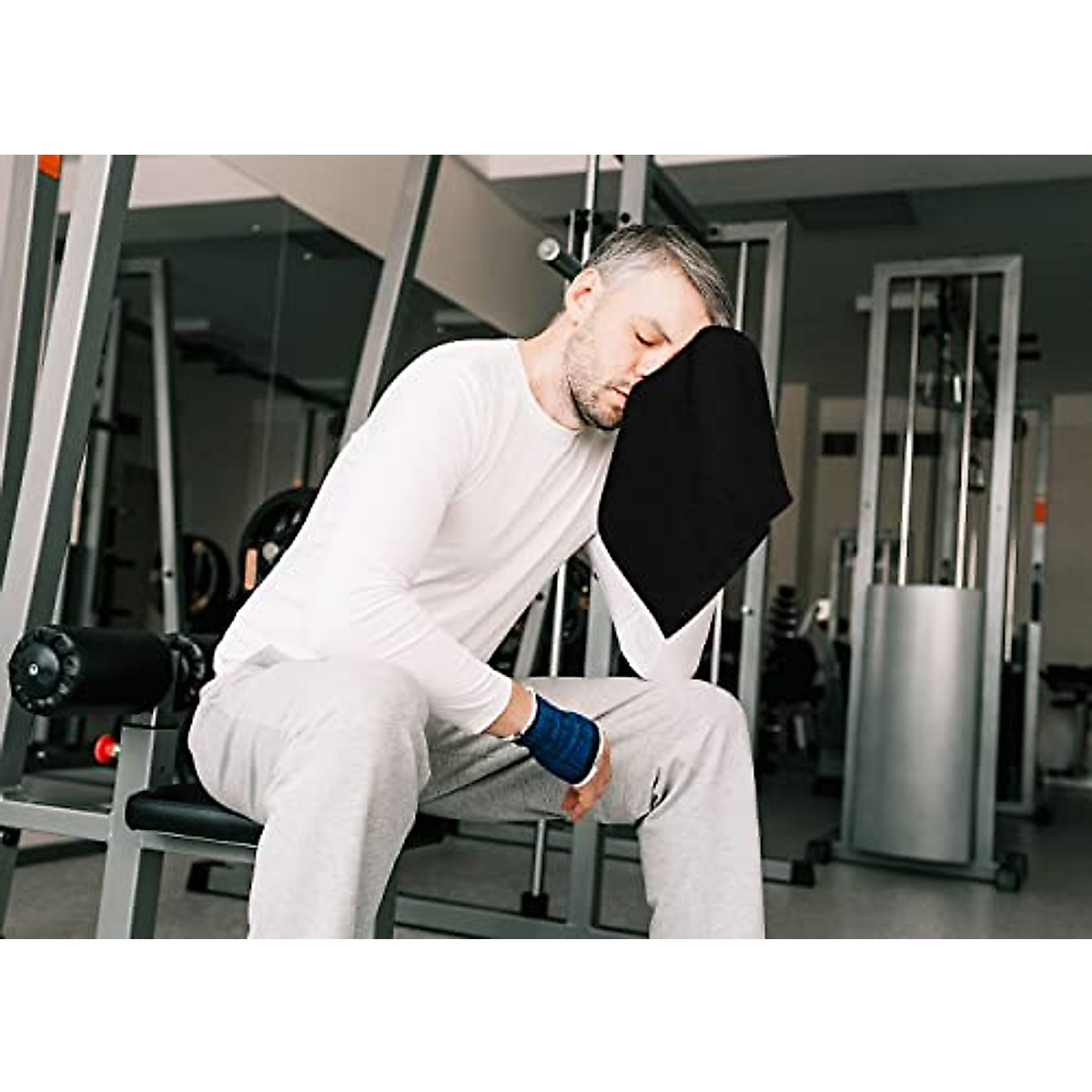 Utopia Towels PK24 Salon Towels & 24PK Washcloths Black