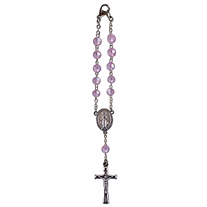 Cathedral Art (Abbey & CA Gift June/Light Amethyst Birthstone Car Rosary