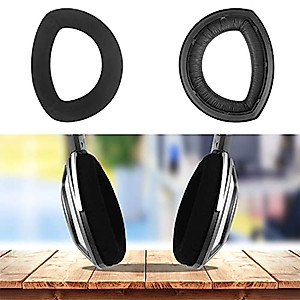 Geekria Comfort Velour Replacement Ear Pads for Sennheiser HD800 Headphones Ear Cushions, Headset Earpads, Ear Cups Repair Parts (Black)