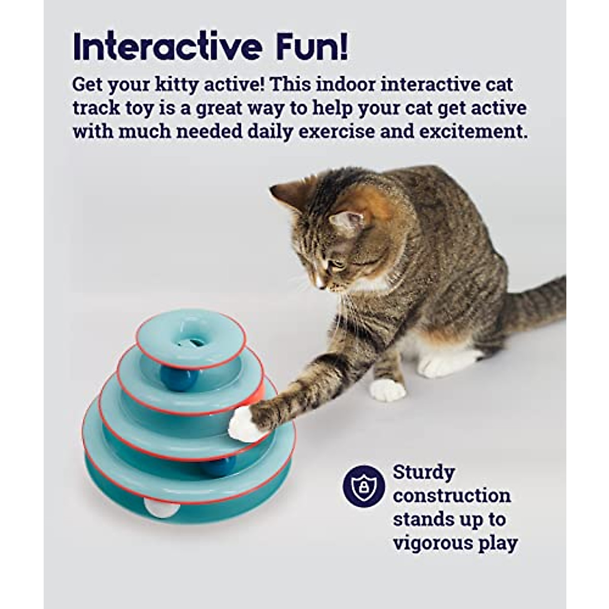Catstages Chase Meowtain Interactive 4-Tier Cat Track Toy