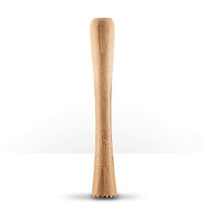 Piña Barware Professional Cocktail Muddler - 10" / 25cm Bamboo with Toothed Muddler (One Muddler)