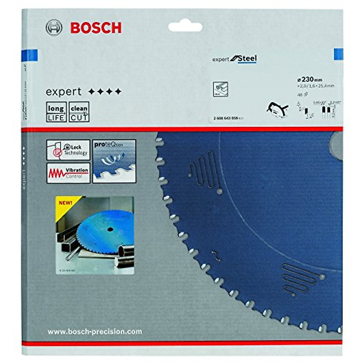 Bosch 2608643058 EXSLH 9.06" x 25,4mm 48T Circular saw blade Top Precision