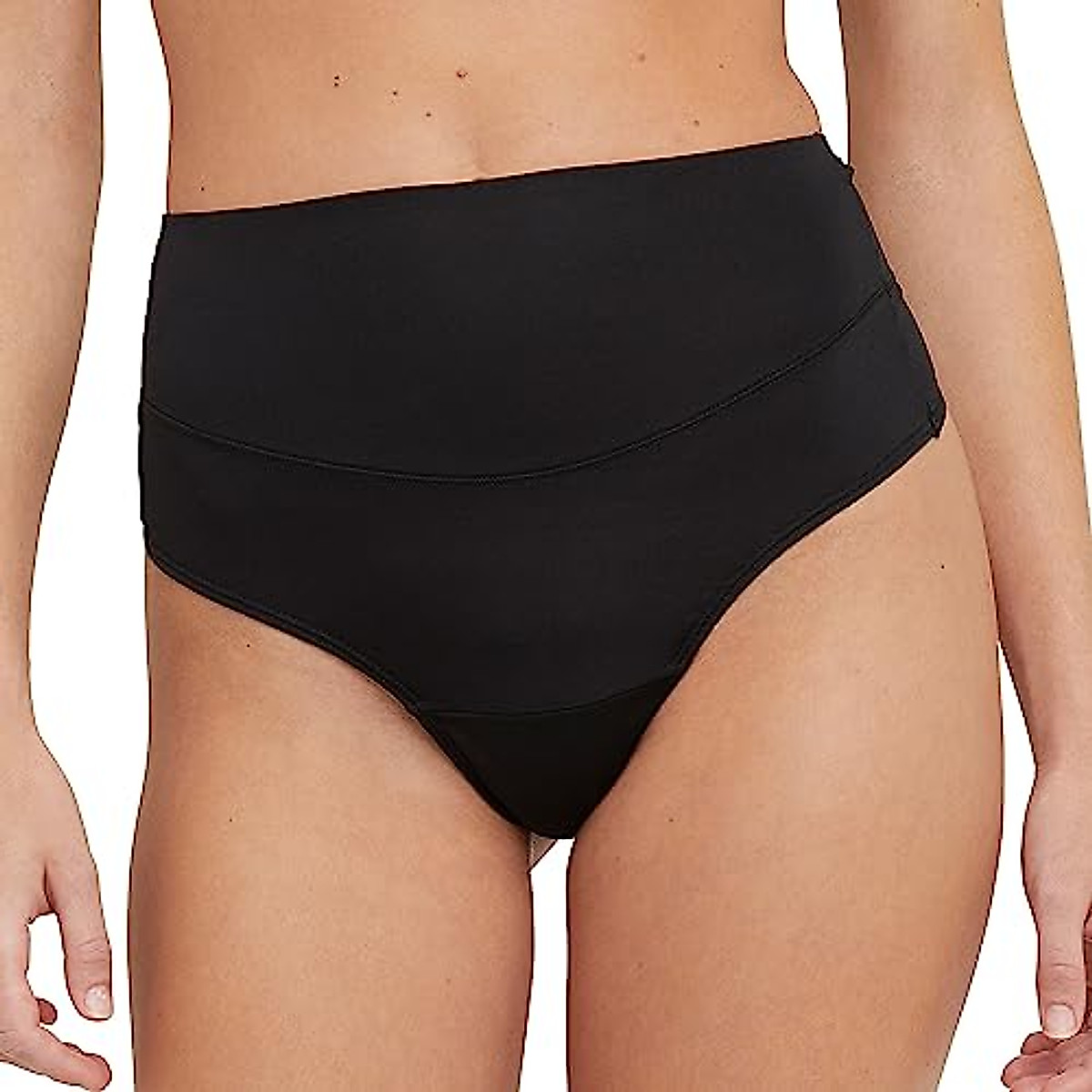 Hanes Women's Panties Pack, Smoothing Microfiber No-Show Underwear, May Vary, Assorted Colors, 6-Pack Thongs, 6