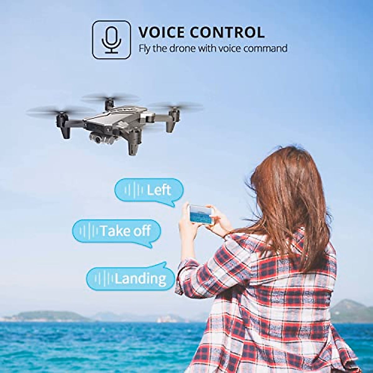 DEERC Kids Drone with 720P HD FPV Camera for Beginner, Remote Control Toys Gifts for Boys Girls, Drones for Kids with Altitude Hold, Headless Mode, One Key Start Speed Adjustment,3D Flips