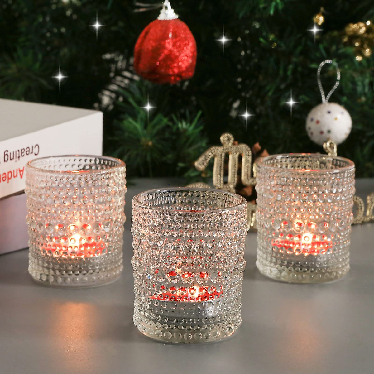 36 Pcs Votive Candle Holders for Table Centerpiece, DIY Wax Filling Clear Glass Tea Light Candle Holders Sets, Tealight Candle Holders for Wedding Decor Home Decoration（Clear,36）