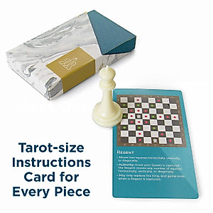 Faerie Chess - Play Classic Chess with New Pieces - Rediscover The Family Strategy Board Game - 32 Traditional Chess Pieces for Beginners, 28 Custom Pieces with New Rules for Advanced Play