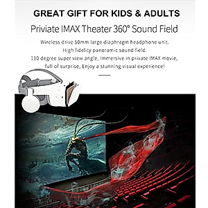 VR Set VR Headset for iPhone, Tsanglight Virtual Reality Headset 3D VR Goggle w/Remote Lentes de Realidad Virtual Glass for iPhone 14 13 12 11 Pro Mini X R S for Samsung S23 S22 S21 S20 S10, White