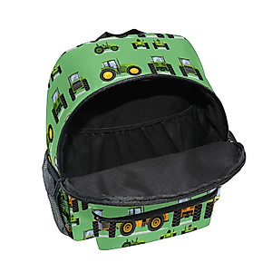 Backpack for Toddler Boys Tractor Lightweight Mini Shoulder Bag Adjustable Casual Daypack Rucksack for Kindergarten Preschool Nursery Outdoor Travel Age 3-8 M