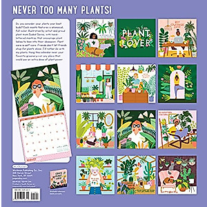 Plant Lady Wall Calendar 2023: More Plants, More Happiness