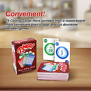 GSE Games & Sports Expert Complete Calling Bingo Game Set with 50 Bingo Cards, 500 Chips, Calling Cards for Parties, Large Groups, Game Nights