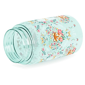 Simple Modern Kids Water Bottle Plastic BPA-Free Tritan Cup with Leak Proof Straw Lid | Reusable and Durable for Toddlers, Girls | Summit Collection | 12oz, Fox and the Flower