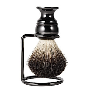 Shave Brush Stand Stainless Steel for Badger Shaving Brushes Holder Height 2.8inch/7cm Space Saver