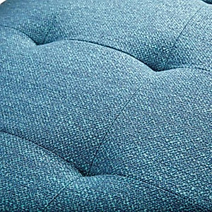 Ink+Ivy Rocket Accent Loveseat - Solid Wood, All Foam Two Deep Seat Settee Mid-Century Short Sofa - Retro Accent Loveseat For Living Room