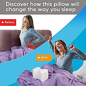 5 STARS UNITED Knee Pillow for Side Sleepers and Foot Rest for Under Desk at Work – Adjustable, Bundle