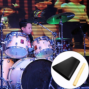 Cowbell bass cowbell with Stick Kids Percussion Instrument Drum Cowbell Beater Stick Children Cheering Bell Metal Balck Noise cowbell beater stick Maker drum cowbell