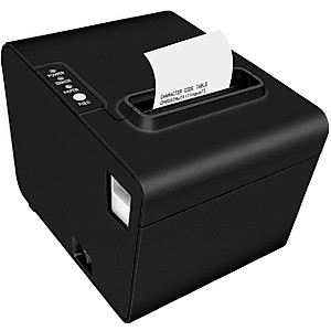 Milestone Thermal Receipt Printer,3'1/8 80mm POS Printer with Auto Cutter, Kitchen Printer for Restaurant with USB Serial Ethernet LAN ESC/POS Command Cash Drawer