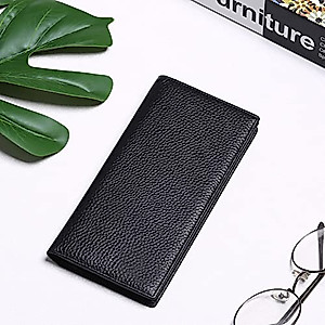 GOIACII Wallets for Women RFID Blocking Ultra Slim Real Leather Credit Card Holder Clutch