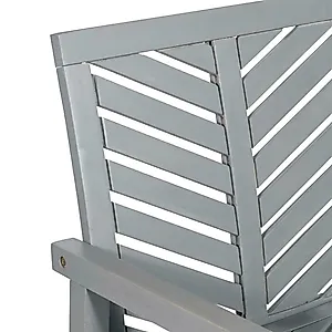 VBSQ Outdoor Chevron Rocking Chair - Grey Wash Slirr Chair Rocking Chair Rocker Chair Rocker Camp Chair Rocker Recliner Rocking Camp Chair Rocking Chairs Outdoor Rocking Chair Swinging Camping c