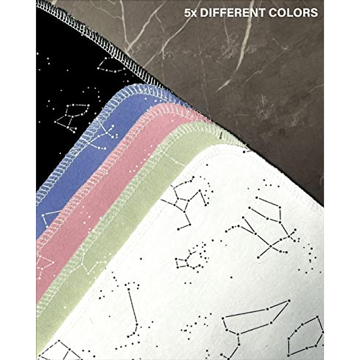 ECOVERT Reusable Paper Towels - 15 Pack with Special Cardboard Roll - Highly Absorbent 10X10inches 100% Cotton Flannel Napkins - Eco Friendly Paperless Alternative - Constellation Design (Stars)