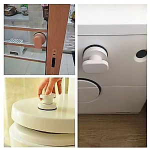 YIDELAI - Suction Cup Door Handle, Glass Door Handle, Refrigerator, Drawer, Bathroom, Suction Cup armrest, Bathtub Shower Handle, Kitchen Drawer Cabinet Handle Suction Cup (Small White)