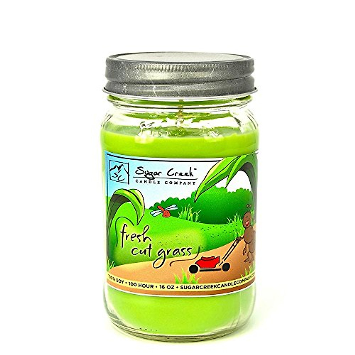 Fresh Cut Grass- (Like A Summer Morning) 100% Soy Wax Candle. Soy Candles Burn Cleaner ~ Longer ~ Non-Toxic ~ The Original 100% Yinzer Made in USA. Gift for Any Occasion