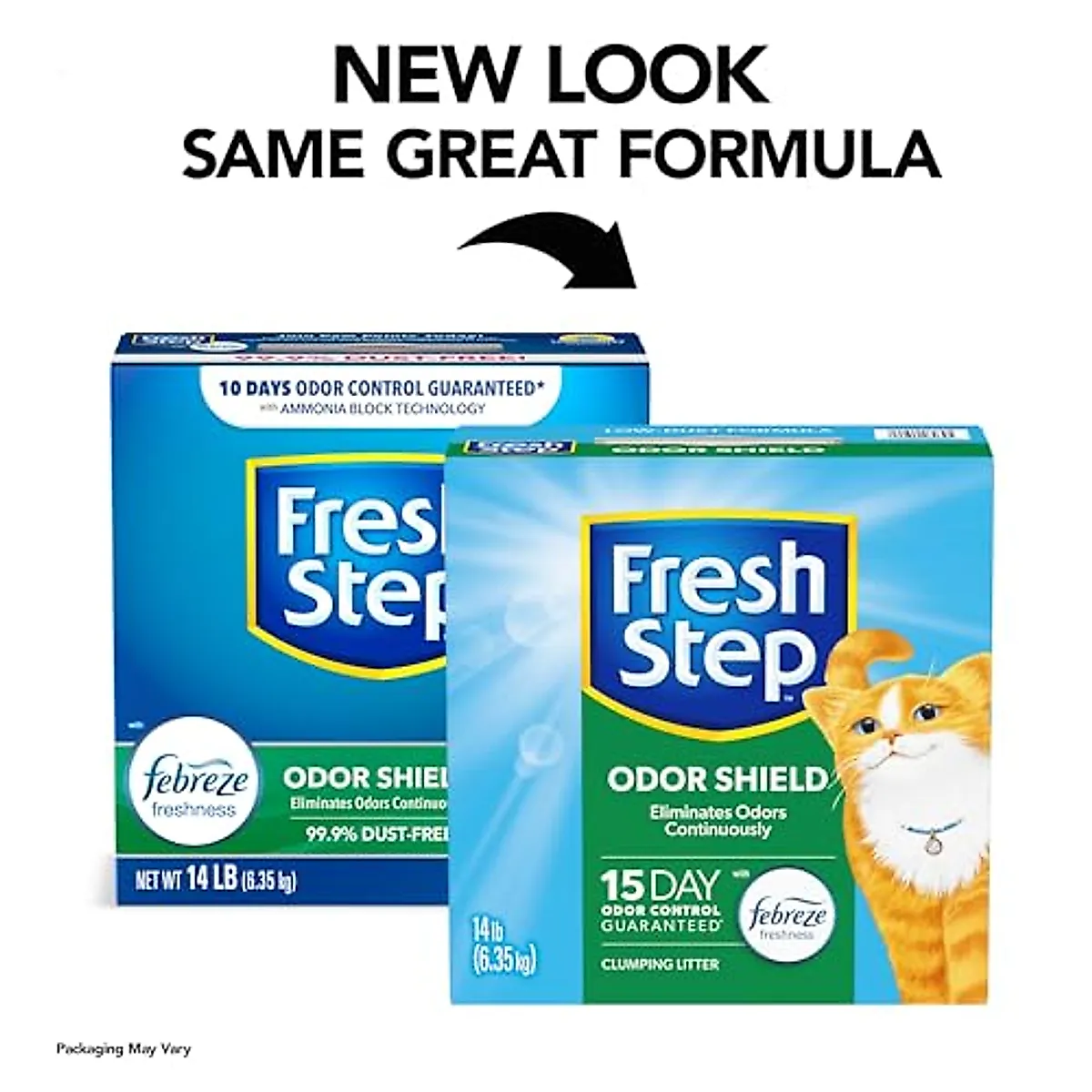 Fresh Step Odor Shield Clumping Litter With Febreze Freshness, 14 lb. Box