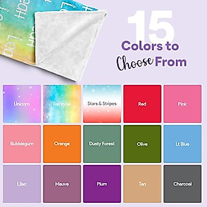 Custom Blanket - Blankets for Kids - Personalized Blankets for Girls & Boys - Personalized Name Blanket - Soft Fleece Throw & Cozy Sherpa - Monogrammed Gifts - USA Based (Fleece 30"x40")