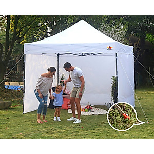 ABCCANOPY Tent Stakes Camping Tent Stakes, 10pc-Pack (Orange)