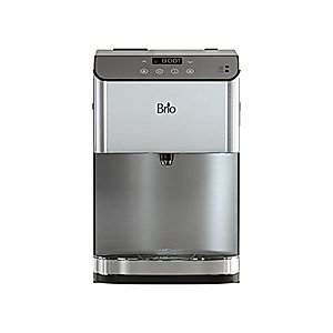 Brio 700 Series Moderna 3-Stage Touch-Less Countertop Bottle-Less POU Tri-Temperature Digital Water Cooler Dispenser