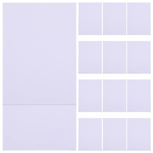 TEHAUX 20pcs White Picture Mat Set Uncut Photo Mats Photo Frame Backing Matting Picture Board Mat Paperboard Core Bevel Cut Mattes for Photos Artworks Craft Supplies