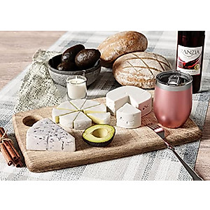 2 Wine Tumbler Lids 12 oz Spill Proof - 2.9 Inch Diameter - No Leak Splash Proof Replacement Silicon Slider Locking Closure, 2 Lids For Tumbler Open Close by C&berg