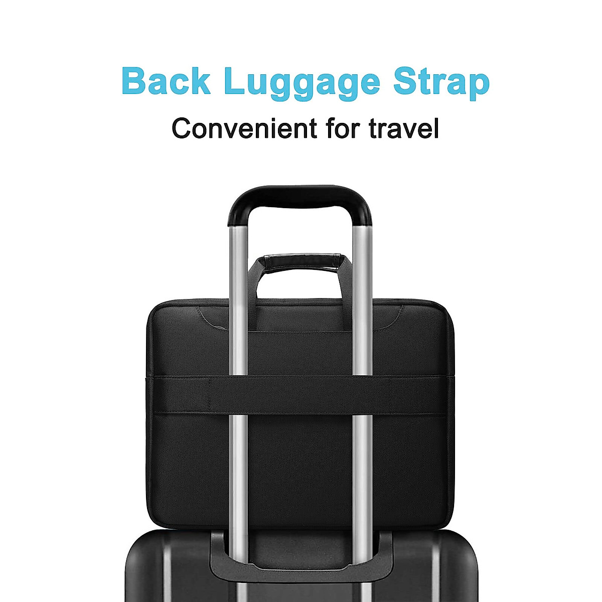 MOSISO 360 Protective Laptop Shoulder Bag Compatible with MacBook Air 15 M2 A2941 2023/Pro 16 2023-2019 A2780 A2485 A2141, 15-15.6 inch Notebook with 2 Same Front Organizer Pockets & Belt, Black