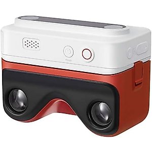 QooCam EGO Instant View 3D Camera Binocular 4K Sports Camera VR Adaptation 3D Lipo Vlog Camera HD (White)
